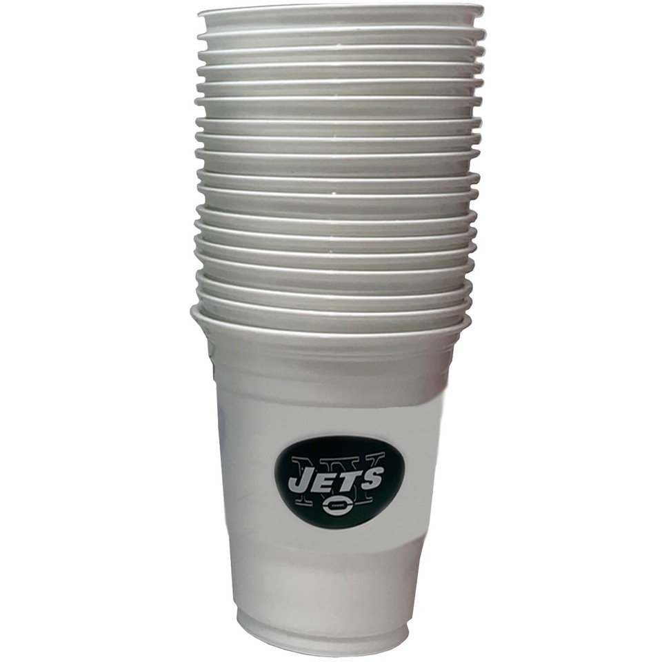 New York Jets Football League Licensed Party/Game Day Plastic Cups ...