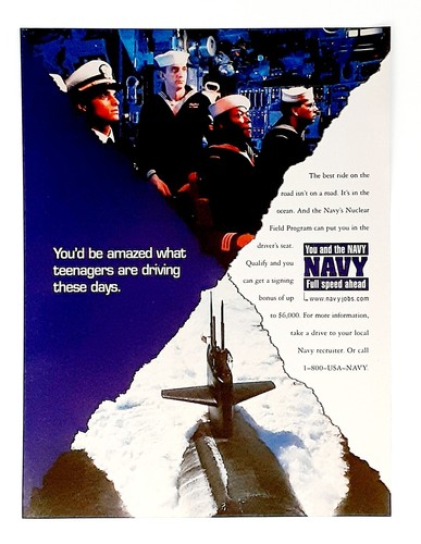 United States Navy ad original 1995 recruiting print advertisement | eBay