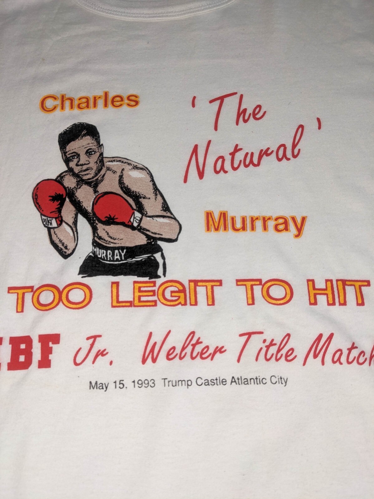 Russel Athletic Vintage Charles Murray Professional Boxer Promo T Shirt ...