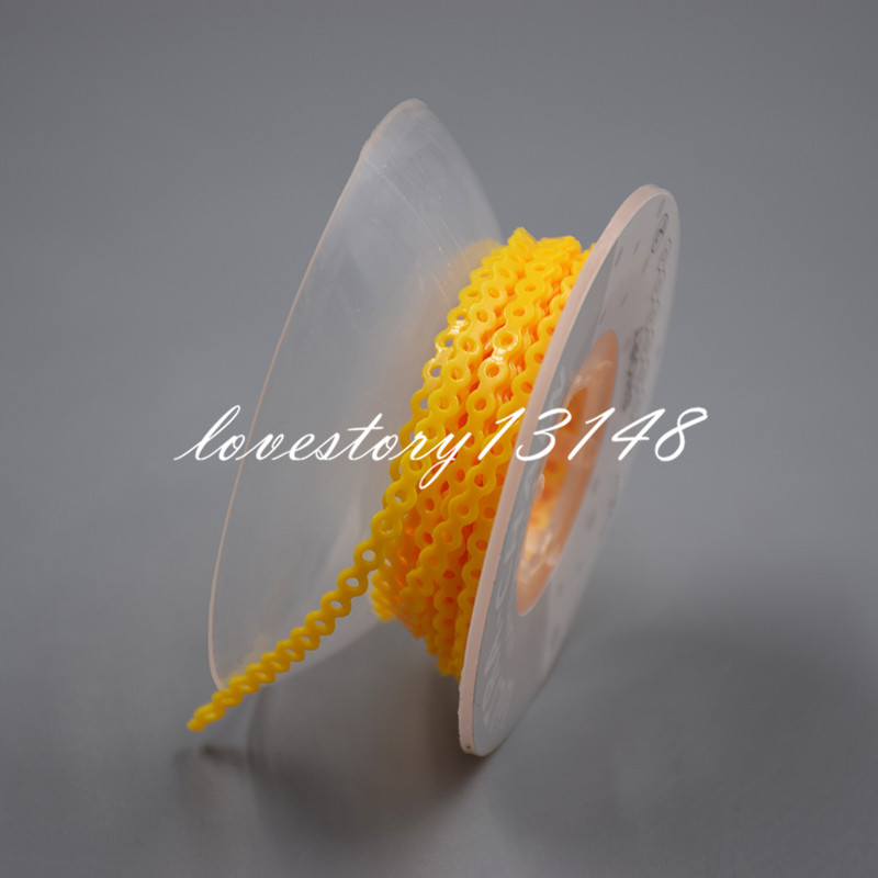 Dental Ortho Elastic Ultra Power Chain Rubber Braces Bands Long/Short ...