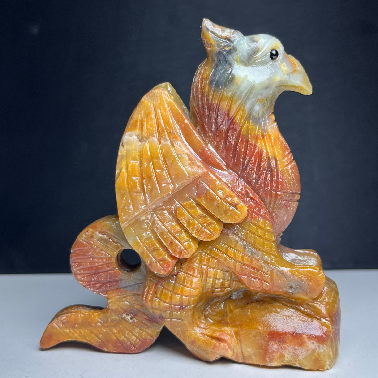 281g Natural Crystal Mineral Specimen. Amazon Stone. Hand-carved ...