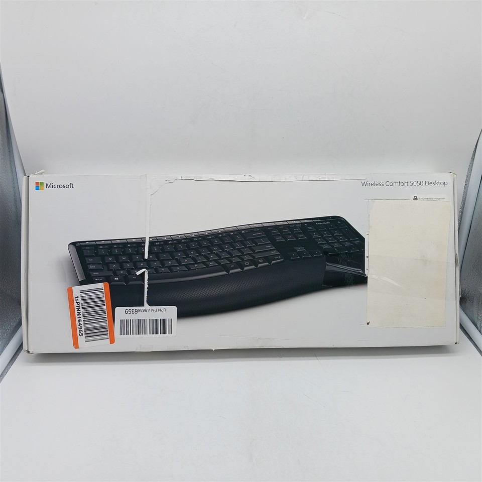 Microsoft Wireless Comfort Desktop Keyboard 5050 (PP4-00001), Black ...