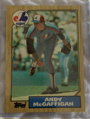 1987 Topps Montreal Expos Baseball Card #742 Andy McGaffigan | eBay