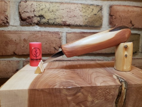 Wood Carving Knife 1 1/2" Blade Eastern Red Cedar Handle | eBay