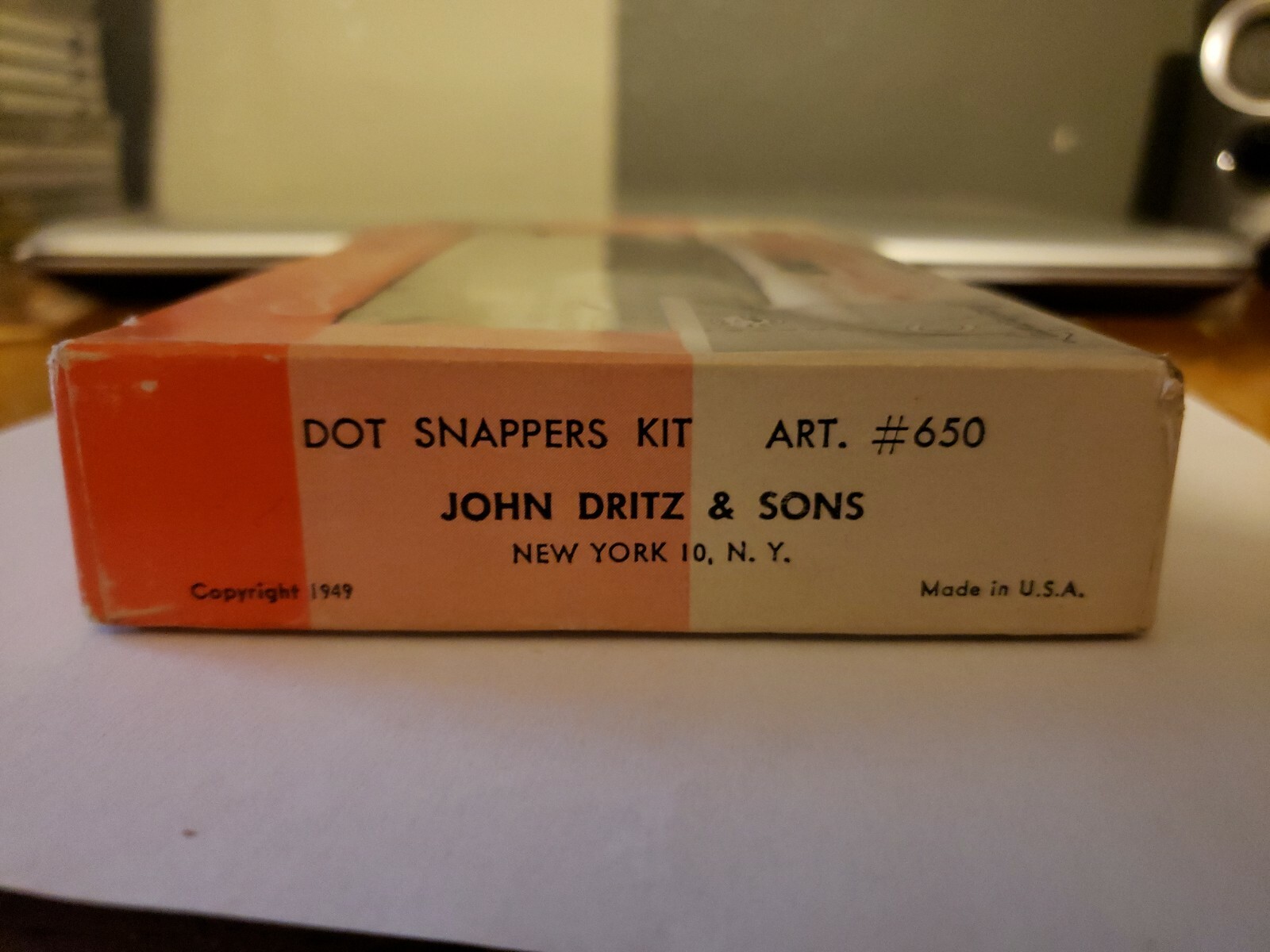 Vintage Dritz Dot Snappers Kit # 650 with Snaps & Instruction - FREE ...