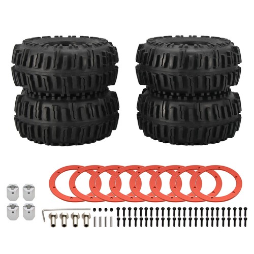RCAWD Beadlock Wheels Rim Tires for Arrma 1/10 Big rock Granite Vorteks ...