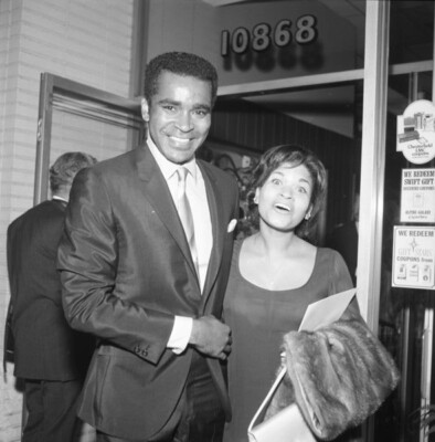 Greg Morris with wife Leona Candid 1960's Pose Original 2 1/4 Camera ...