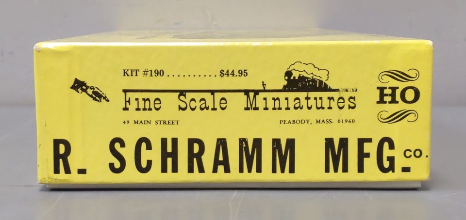 Fine Scale Miniatures 190 HO Scale R. Schramm Mfg. Co. Laser-Cut ...