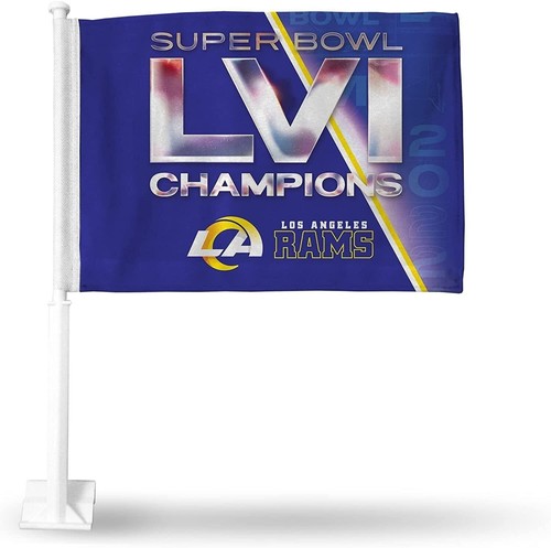Los Angeles Rams 2022 Super Bowl LVI Champions Car Truck Flag with Pole ...