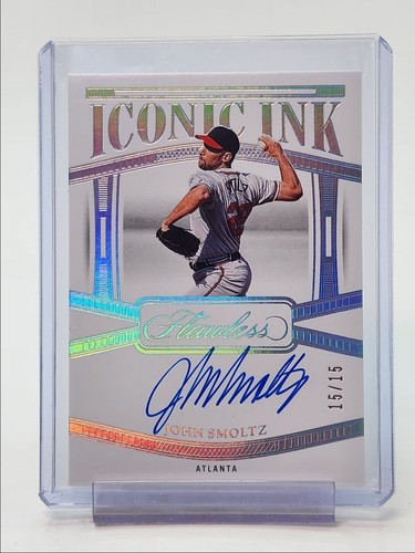 JOHN SMOLTZ 2024 FLAWLESS ICONIC INK AUTOGRAPH BRAVES AUTO 15/15 Q0902 ...