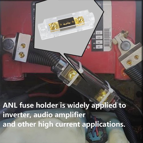 3 Pack 150 AMP ANL Fuse Holder Kit 0/2/4/8 Gauge AWG 150A Fuses Block ...