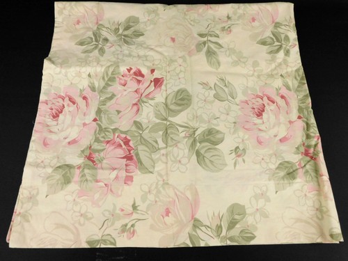 Nancy Koltes Rose Floral Shams Euro Luxury Fine Linen Bedding Pink ...
