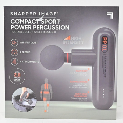 Sharper Image Compact Sport Power Percussion Portable Deep Tissue ...