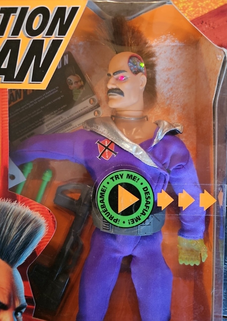 VTG, 1995, Kenner, Action Man, Dr. X Action Figure, Sealed, NIB. (F96 ...