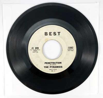 THE PYRAMIDS PENETRATION / HERE COMES MARSHA 1963 Vinyl 7” Surf Rock 45 ...