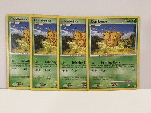 4X LOT 2007 POKEMON COMBEE LV.8 79/130 COMMON FRESH FROM PACK NM | eBay