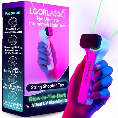 Loop Lasso® Nano - The Original Glow-in-The-Dark String Shooter Toy ...