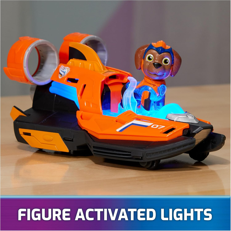 Paw Patrol: the Mighty Movie, Toy Jet Boat with Zuma Mighty Pups Action ...