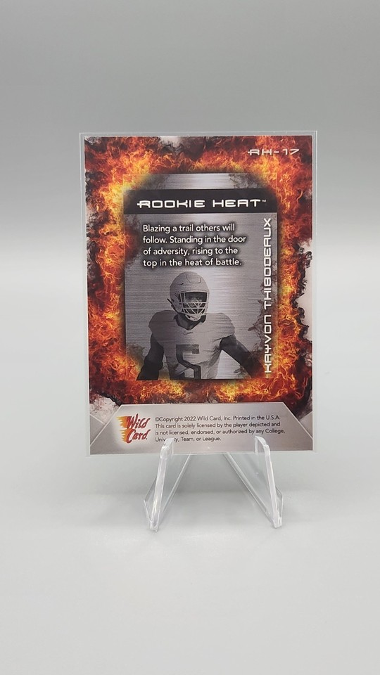 2022 Wild Card MATTE - #RH-17 Rookie Heat Kayvon Thibodeaux White ...