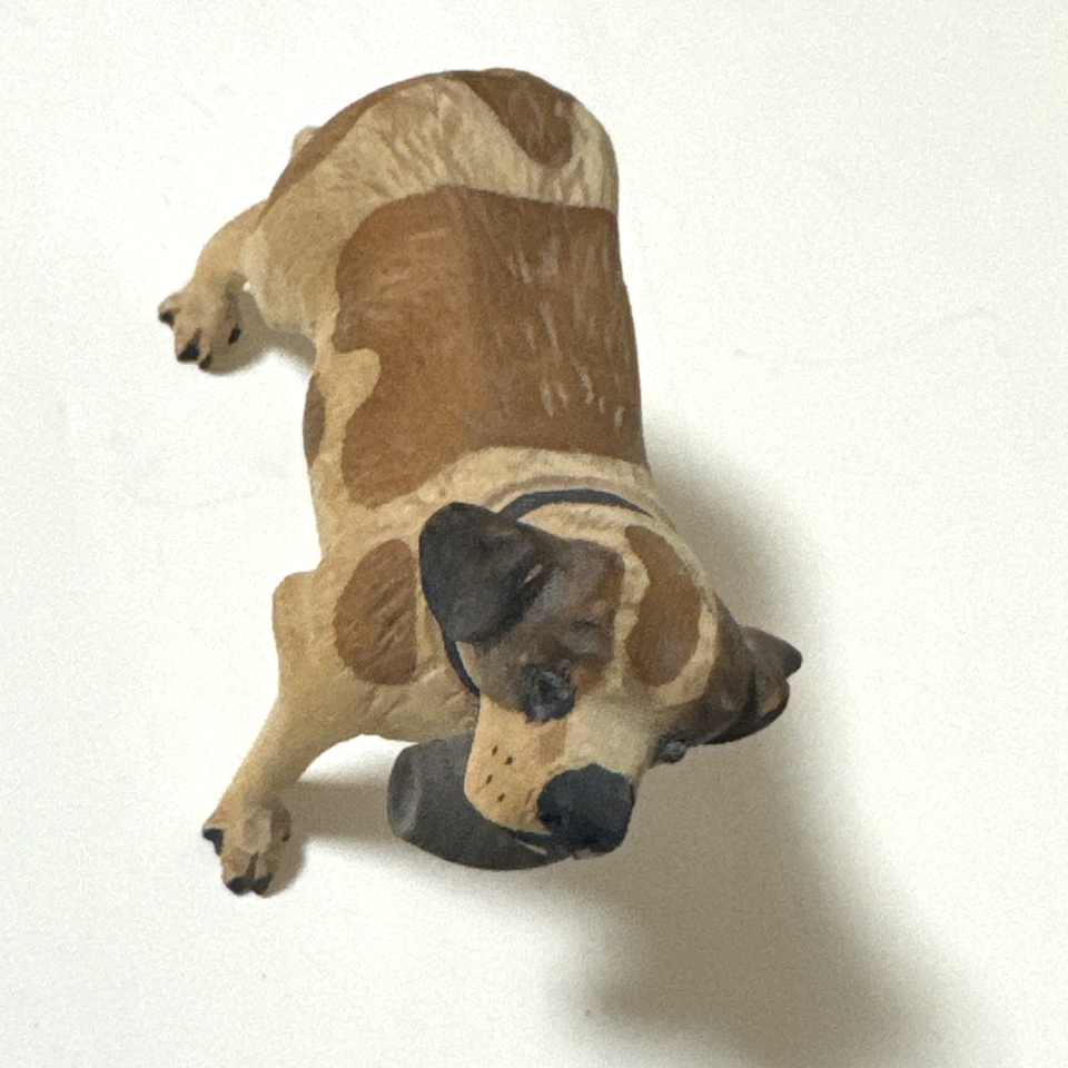 Vintage Hand Carved Folk Art Balsa Wood Wooden St. Bernard Dog Small ...