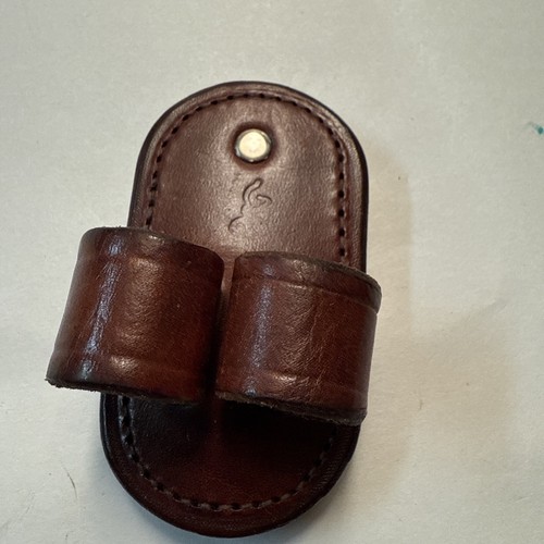 BROWNING LEATHER 12 GA DOUBLE SHELL BELT HOLDER Trap Shooting Skeet ...