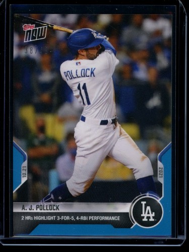 2021 Topps Now #1000 A.J. Pollock Blue Parallel Card #d /49 | eBay