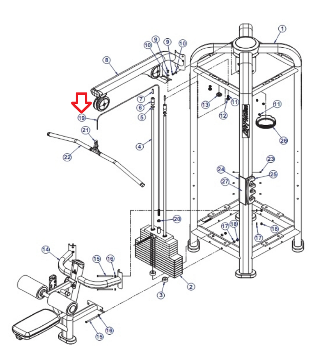 Life Fitness Strength System Cable Assembly 1003787-0003 | eBay