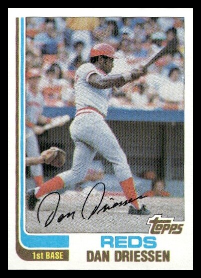 1982 Topps #785 Dan Driessen Cincinnati Reds Baseball card | eBay