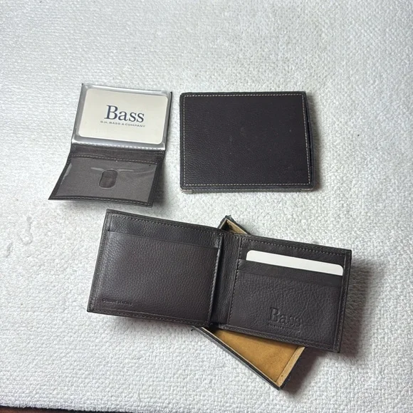 G.H. Bass & Company Men's Brown Leather Wallet (NEW) | eBay