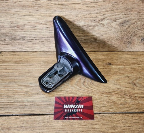NISSAN SKYLINE R33 GTR OEM MIDNIGHT PURPLE O/S RHS WING MIRROR SUPPORT ...