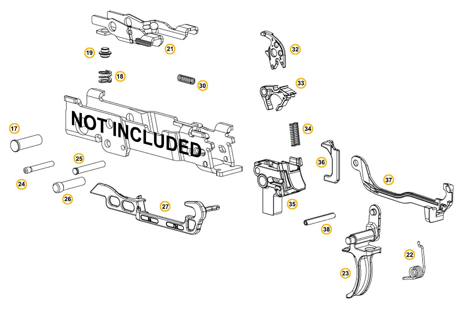 Sig Sauer P-320 OEM Trigger Curved Trigger FCU JSD MUP Parts Kit BRAND ...