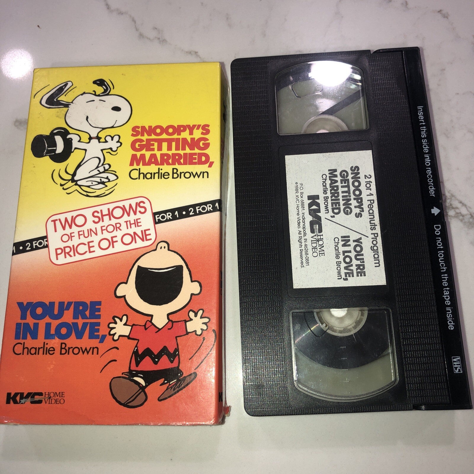 Snoopy's Getting Married & You’re In Love Charlie Brown VHS 1989 KVC ...