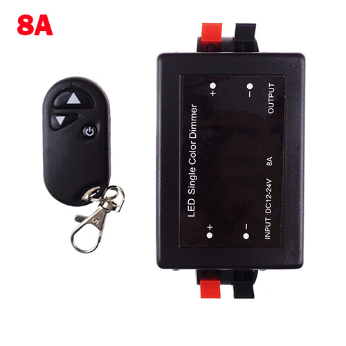 8A 20A 30A DC12V 24V RGB Controller 3 Keys Led Dimmer RF Wireless ...