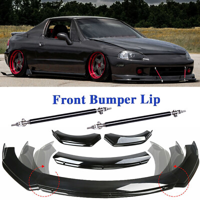 For Honda Civic Del Sol Front Bumper Lip Part Accessories Splitter ...
