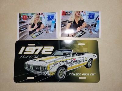 1972 Hurst 442 License Plate Signed By Linda Vaughn Miss Hurst ...