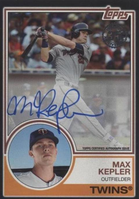 2018 Topps - 1983 Topps Design Autographs Max Kepler #83A-MK Black /99 ...