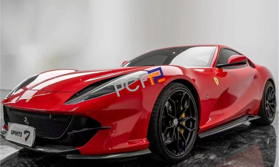 For Ferrari 812 GTS Superfast Carbon Fiber Front Bumper Lip Body Kit ...