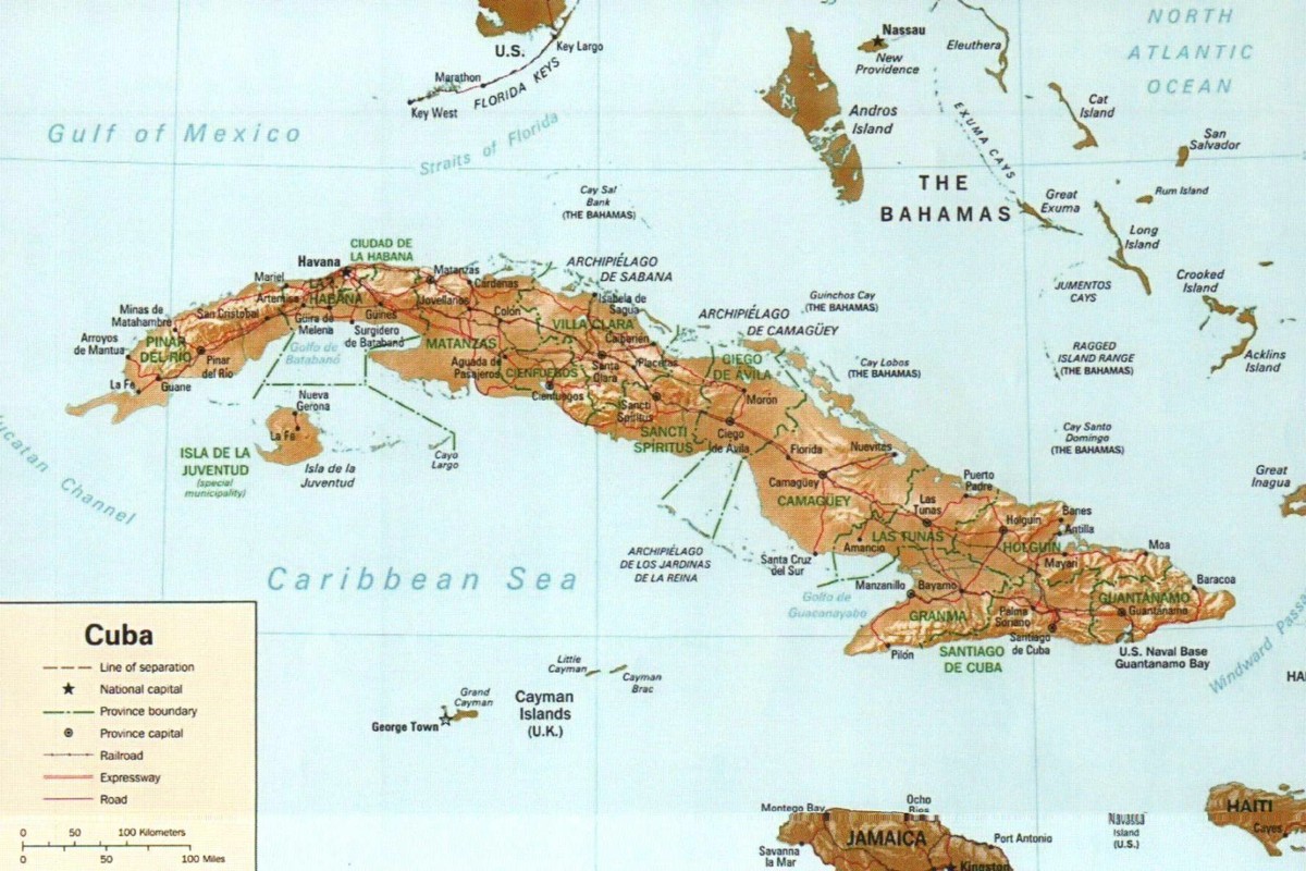 Mapa Florida Cuba