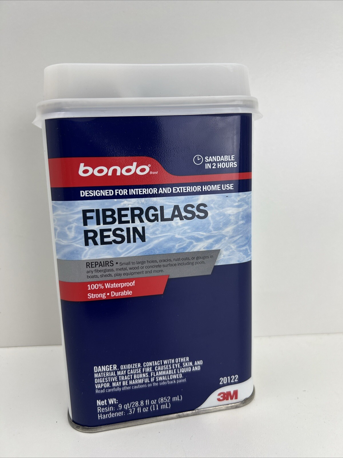 Bondo • 1 Quart All-Purpose Fiberglass Resin • 28.8 fl oz • 3M #20122 ...