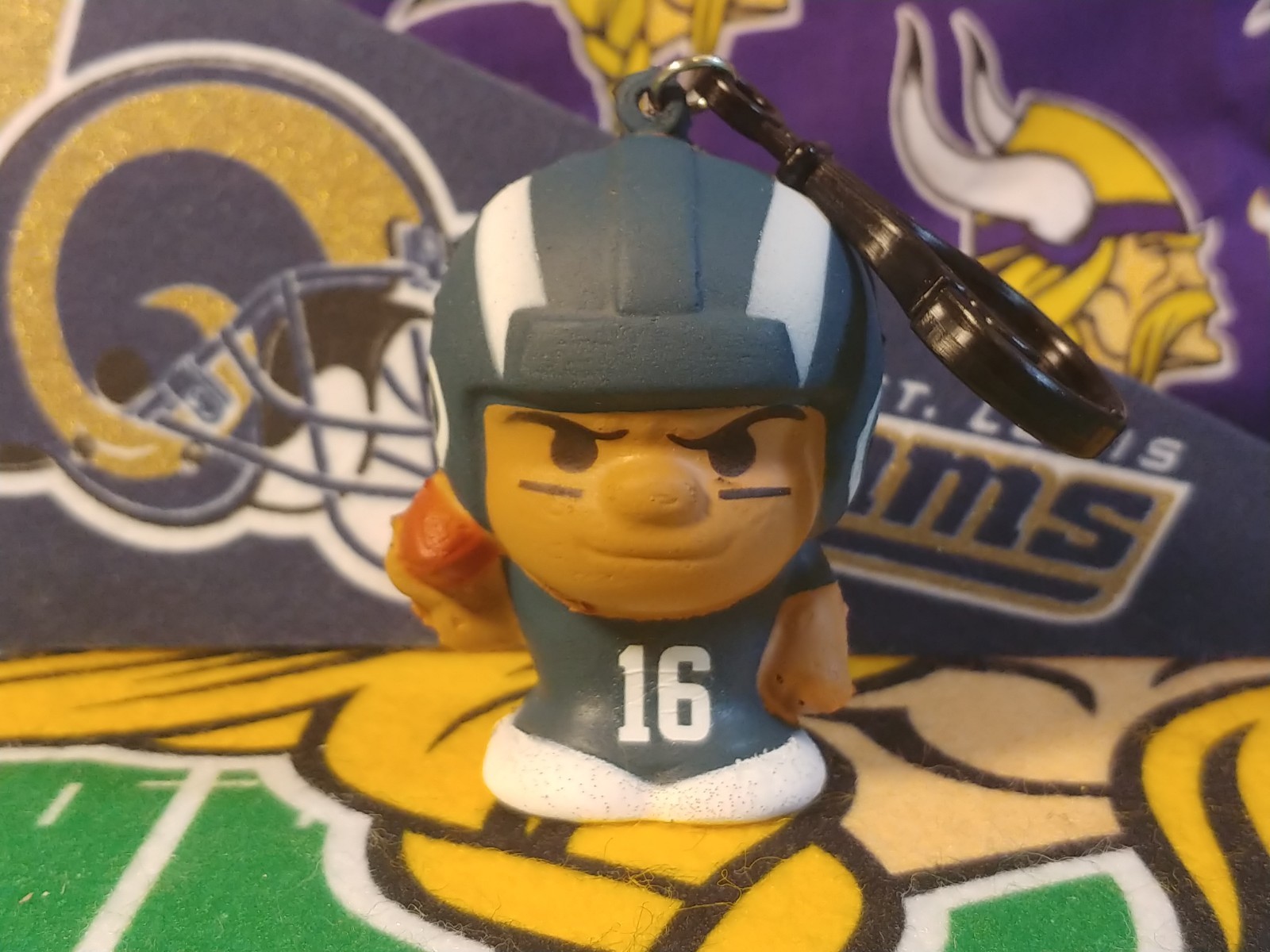 2018 NFL SqueezyMates LA Rams QB Jared Goff SloFoam 2.5 inch figure ...