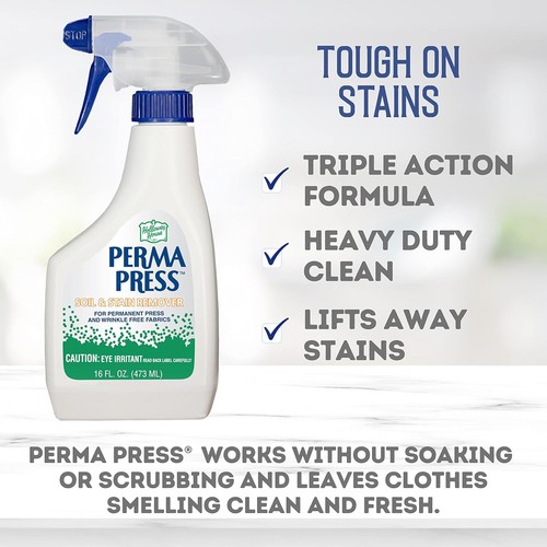 Perma Press Soil & Stain Remover 16oz, 6Pk | Formulated 1 Count (Pack ...