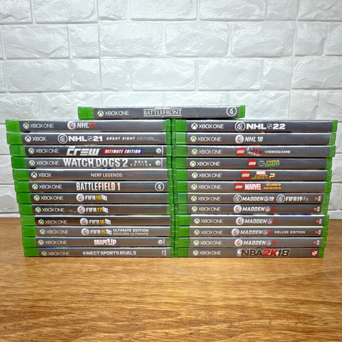 Lot of 25 Microsoft Xbox One Games Bundle Tested Working Free Shipping ...