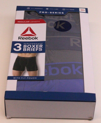 Men's Boxer Briefs Size 3 XL Pro Series Regular Length 3 Pk NEW | eBay