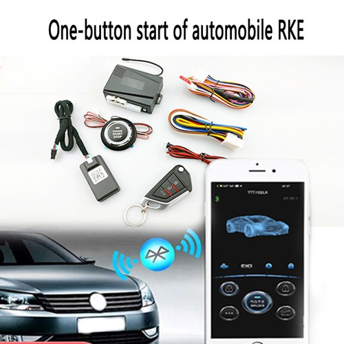 Car Keyless Entry Engine Starter Alarm Push Button APP Remote Stop ...