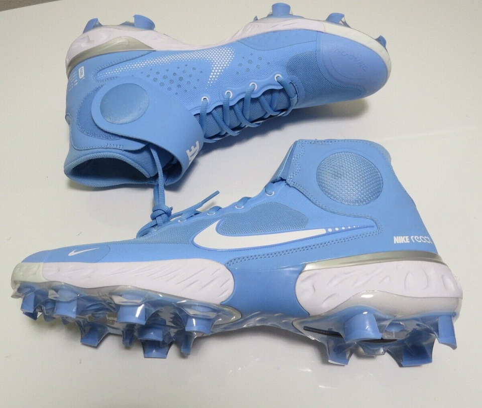Nike Alpha Huarache 3 Mid MCS UNC Carolina Baseball Cleats CZ4455-402 ...