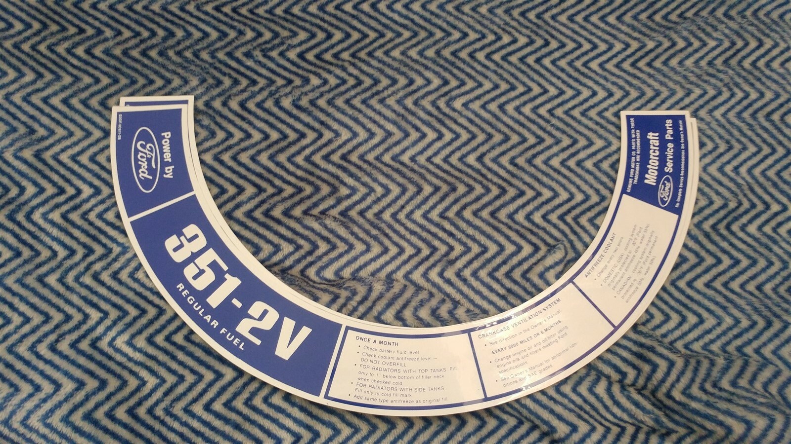 1972 MERCURY COUGAR CYCLONE MONTEGO MARQUIS 351C 2BBL 2V AIR CLEANER ...