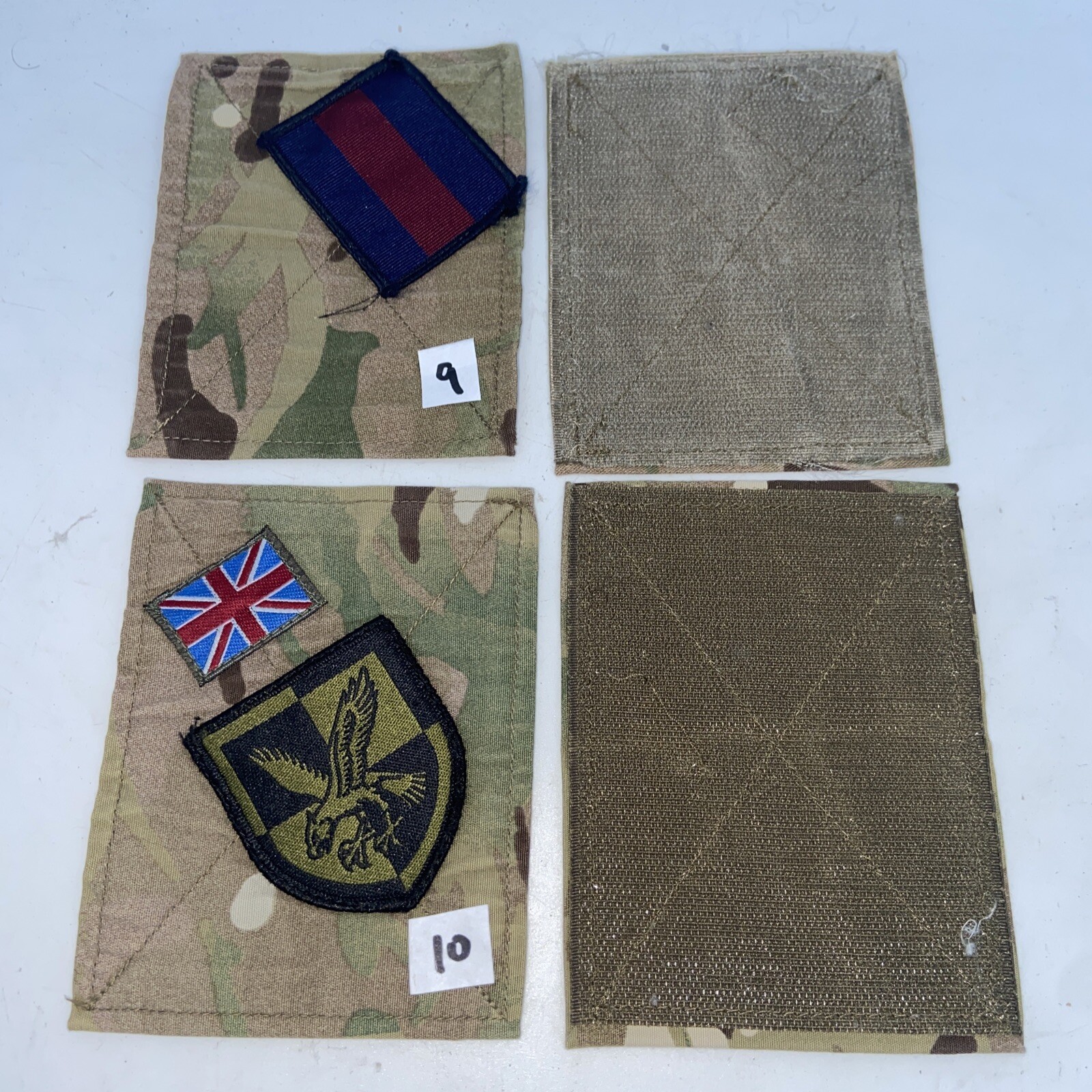 X2 MTP Army Issued Blank Blanking Patches UBACS/PCS Regiment RLC Medic ...