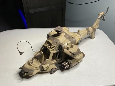 GI Joe Night Attack Chopper Copter Helicopter Vehicle Desert Camo 2002 ...