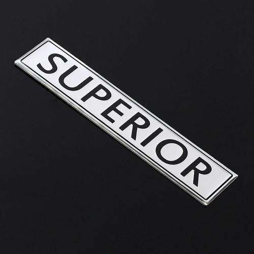 Exclusive / Superior Car Rear Trunk Logo Emblem Badge Sticker Decal For ...