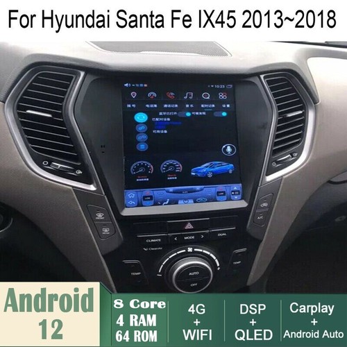 Car Android Gps Navigation Wifi 10.4" For Hyundai Santa Fe Ix45 2013 ...